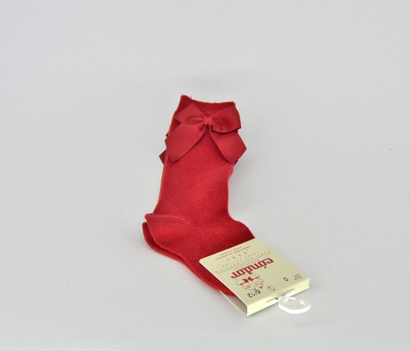 Calcetin alto o calza de Condor con lazo color 550 rojo ...